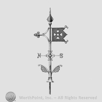 Mark with Metal pattern: BANNERET; Weather Vane. | #817078