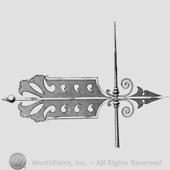 Mark with Metal pattern: BANNERET; Weather Vane. | #817096