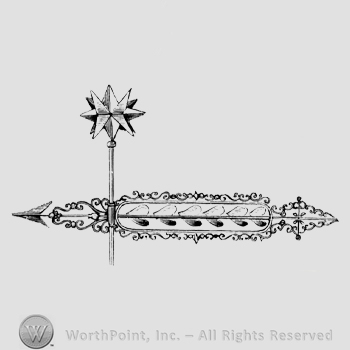 Mark with Metal pattern: REVOLVING SCROLL; | #817106