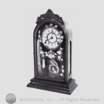 Mark with Clock pattern: Walnut Parlor Clock. | #826020