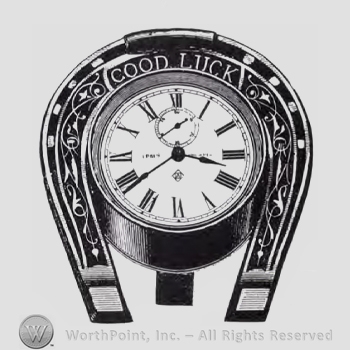 Mark with Clock pattern: Good Luck. | #826303
