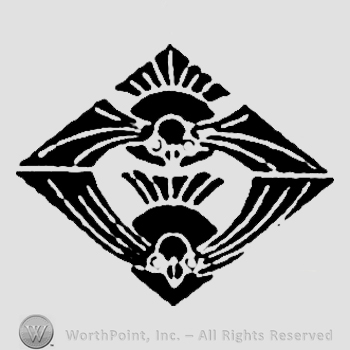 Mark with sparrow bird, crest, sparrow, | #830154