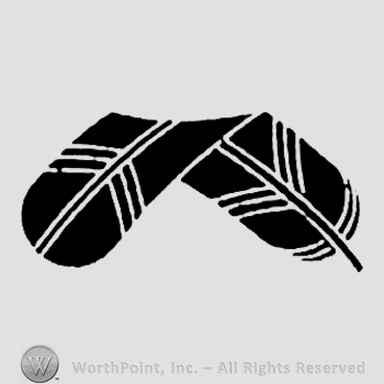 Mark with hawk feather, crest, hawk, | #838374