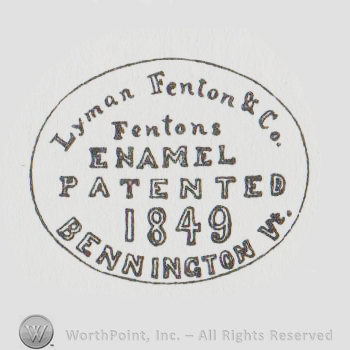 Mark with Lyman Fenton & Co. over Fentons Enamel | #8471