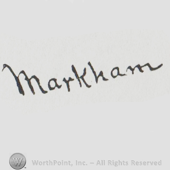 Mark with the word MARKHAM handwritten | #8498