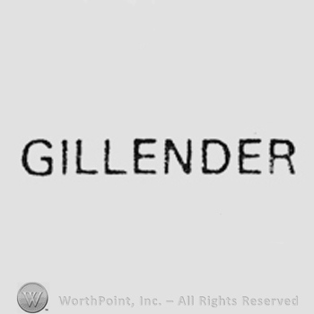 Mark with The word "GILLENDER". | #85153