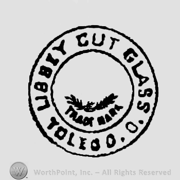 Mark with The text "LIBBEY CUT GLASS CO TOLEDO | #85177