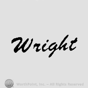 Mark with The word "Wright". | #85232