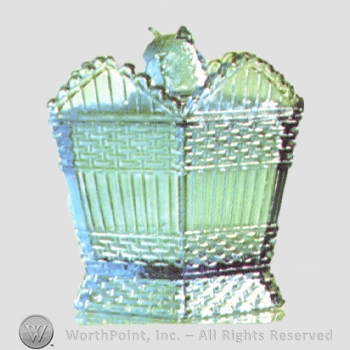 Mark with Glass Pattern: Cat on a Hamper; dish. | #852407