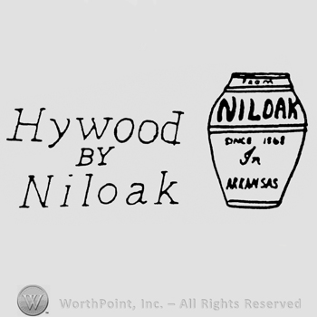 Mark with A vase, the text "Hywood BY Niloak" and | #85350