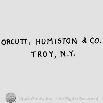 Mark with Writings on 2 lines: Orcutt, Humiston & | #85484