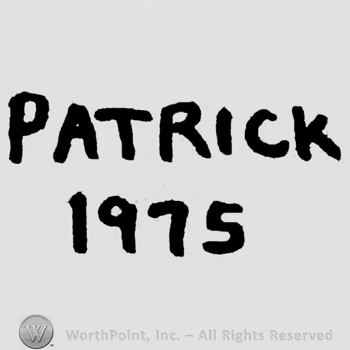 Mark with Hand lettered: Patrick above, 1975 | #85599