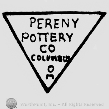 Mark with Pereny Pottery Co Columbia Oh. written | #85631