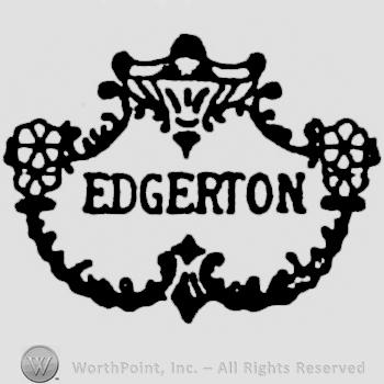 Mark with Edgerton written below a crown, between | #85725