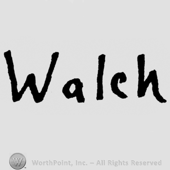 Mark with Bold and hand lettered: Walch | #85748
