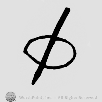Mark with Slanted line over a circle | #85751