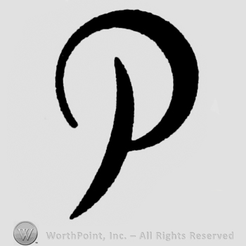 Mark with Stylized and bold letter P | #85784