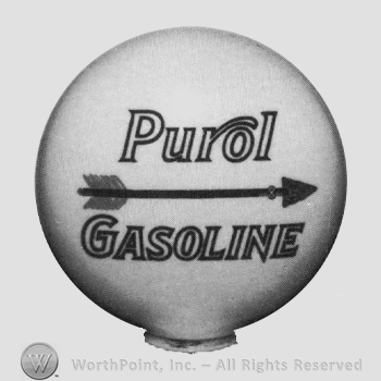 Mark with The text "Purol Gasoline" and an arrow. | #858988