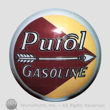 Mark with The text "Purol Gasoline" and an arrow. | #859056
