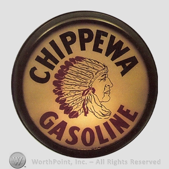 Mark with The text "CHIPPEWA GASOLINE" and a | #859076