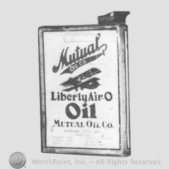 Mark with A can, a label, the text "Mutual Oil | #859224