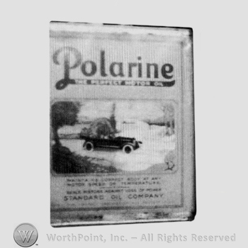 Mark with A can, a label, the text "Polarine THE | #859227