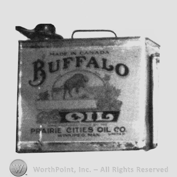 Mark with A can, a label, the text "BUFFALO OIL | #859231