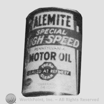 Mark with A can, a label and the text "ALEMITE | #859313