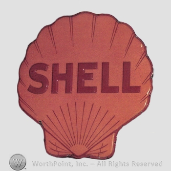 Mark with A shape like a shell and the text | #859325