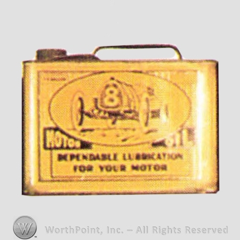 Mark with A can, a label, a car, the number "8" | #859341