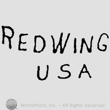Mark with Written on 2 lines: Red Wing above, USA | #85943