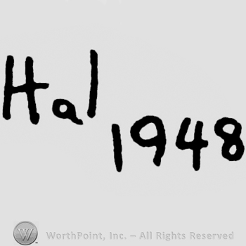 Mark with Hal 1948 written on 2 lines | #85997