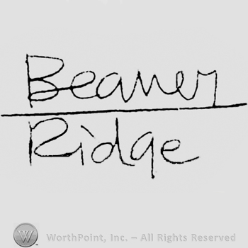 Mark with Beaver Ridge hand lettered one under | #86004
