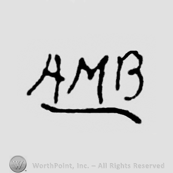 Mark with Underlined initials: AMB | #86128