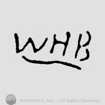 Mark with Underlined initials: W H B | #86220