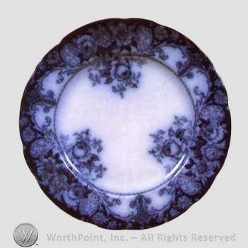 Mark with Flow Blue Pattern: BELMONT; plate. | #862928