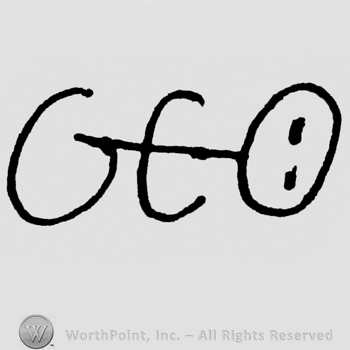 Mark with Stylized written: Geo. Letter O has 2 | #86294