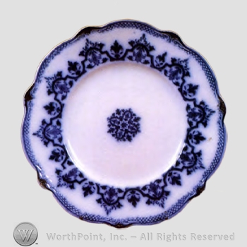 Mark with Flow Blue Pattern: CELTIC; plate. | #862954