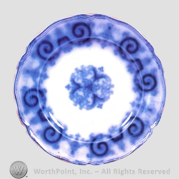 Mark with Flow Blue Pattern: DORIC; plate. | #862991