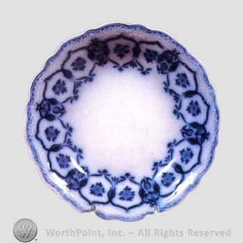 Mark with Flow Blue Pattern: ECLIPSE; berry bowl. | #862999