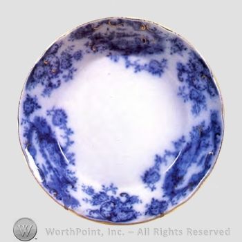 Mark with Flow Blue Pattern: FLORENTINE; soup | #863004