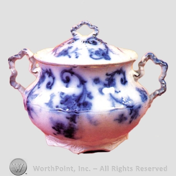 Mark with Flow Blue Pattern: GAINSBOROUGH; | #863008