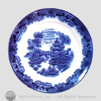 Mark with Flow Blue Pattern: GEISHA; bread and | #863010