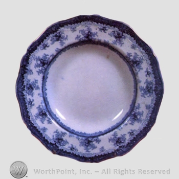 Mark with Flow Blue Pattern: HAMILTON; soup | #863025