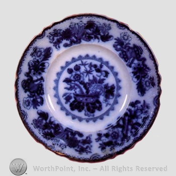 Mark with Flow Blue Pattern: JAPAN; plate. | #863044