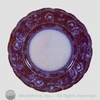 Mark with Flow Blue Pattern: JOSEPHINE; plate. | #863049