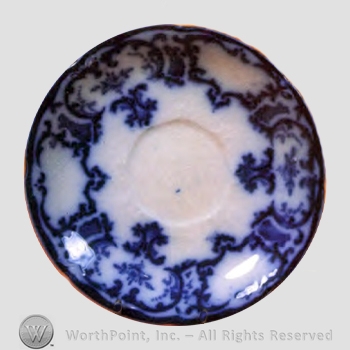 Mark with Flow Blue Pattern: MABEL; plate. | #863078