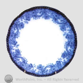 Mark with Flow Blue Pattern: MELROSE; plate. | #863098