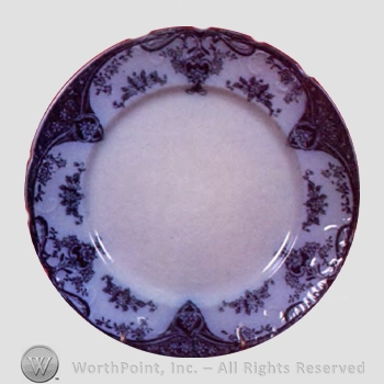 Mark with Flow Blue Pattern: NATAL; plate. | #863111