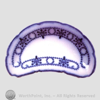 Mark with Flow Blue Pattern: THE REGAL; bone dish | #863158